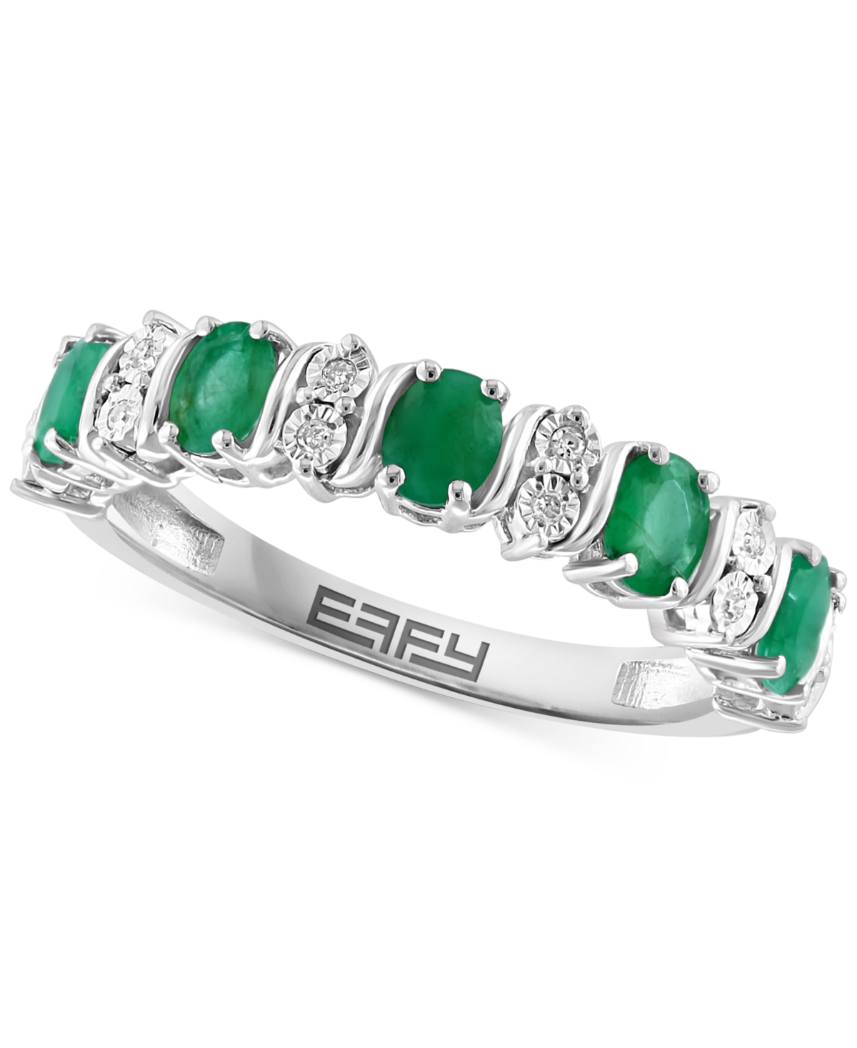 Click here for Effy Emerald (1-1/20 ct. t.w.) & Diamond (1/20 ct.... prices