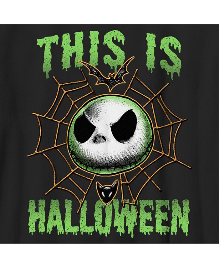 Disney Boy's The Nightmare Before Christmas This Is Halloween Jack Face ...