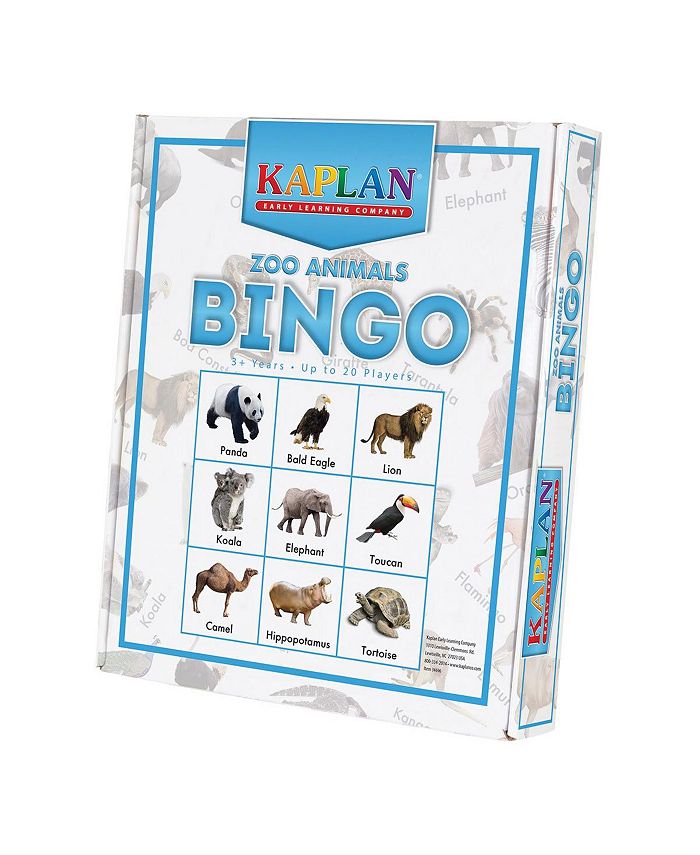 Kaplan Early Learning Zoo Animals Bingo Learning Game - Macy's
