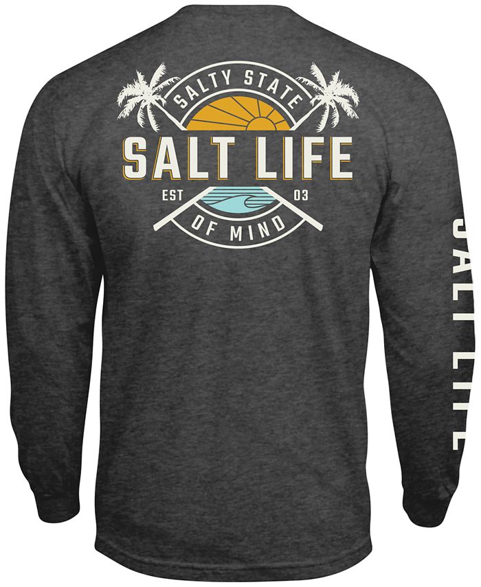 Salt Life Men's First Light Long-Sleeve Logo Graphic Pocket T-Shirt ...