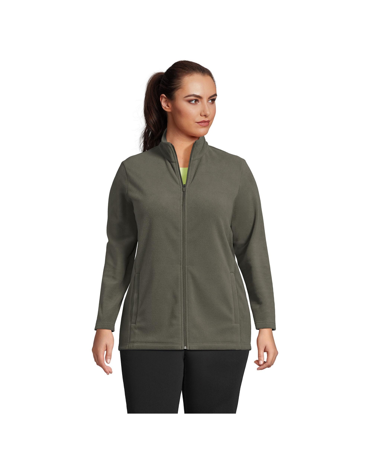Click here for Lands End Plus Size Anyweather Fleece Full Zip Jac... prices