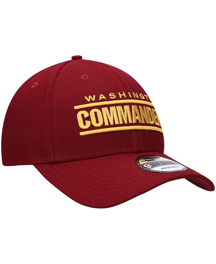 New Era Men's Burgundy Washington Commanders Logo The League 9FORTY ...