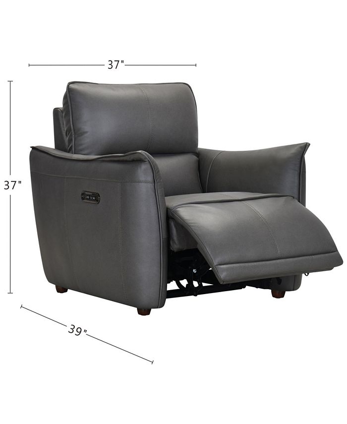 Furniture Polner 39" Leather Power Motion Chair, Created for Macy's ...
