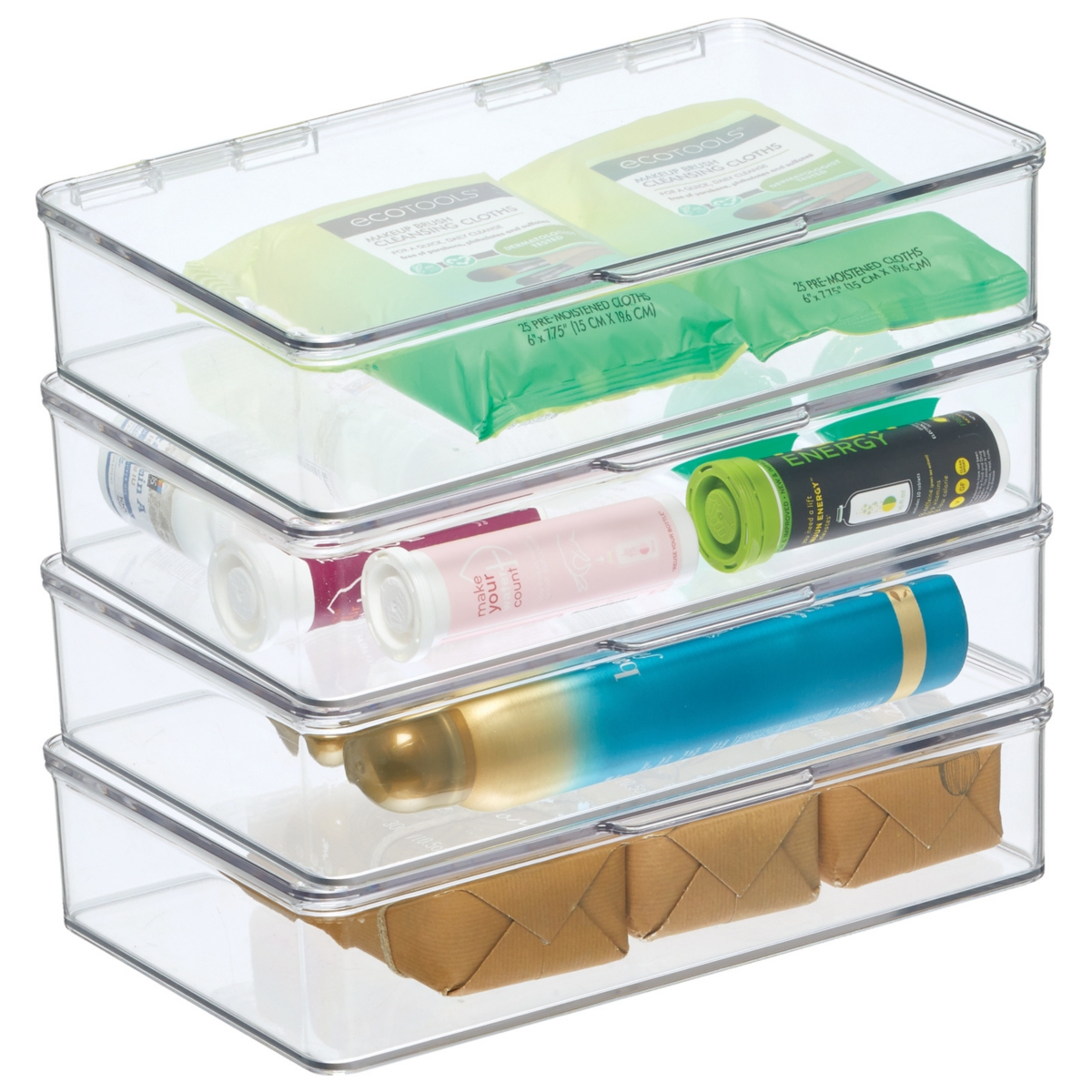Click here for mDesign Plastic Stackable Bathroom Organizer Bin... prices