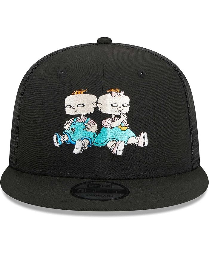 New Era Men's and Women's Black Rugrats Phil & Lil Trucker 9FIFTY ...