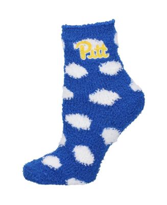 Women's ZooZatz Pitt Panthers Fuzzy Dot Ankle Socks - Macy's