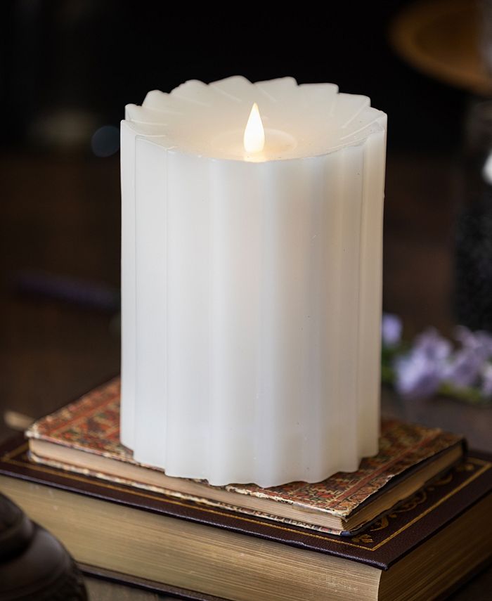 Seasonal Sutton Fluted Motion Flameless Candle 3 x 5 - Macy's