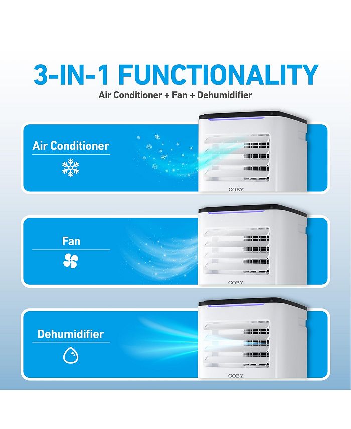 COBY Portable Air Conditioner 3-in-1 10,000 BTU - Macy's