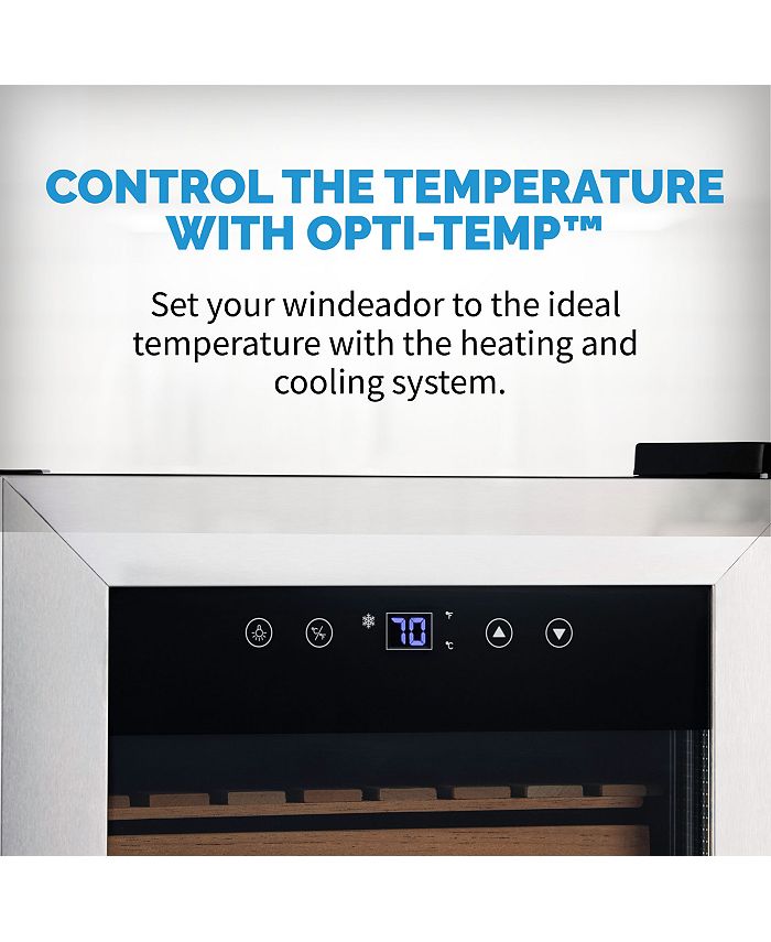 Newair 250 Count Electric Cigar Humidor Wineador in Stainless Steel ...