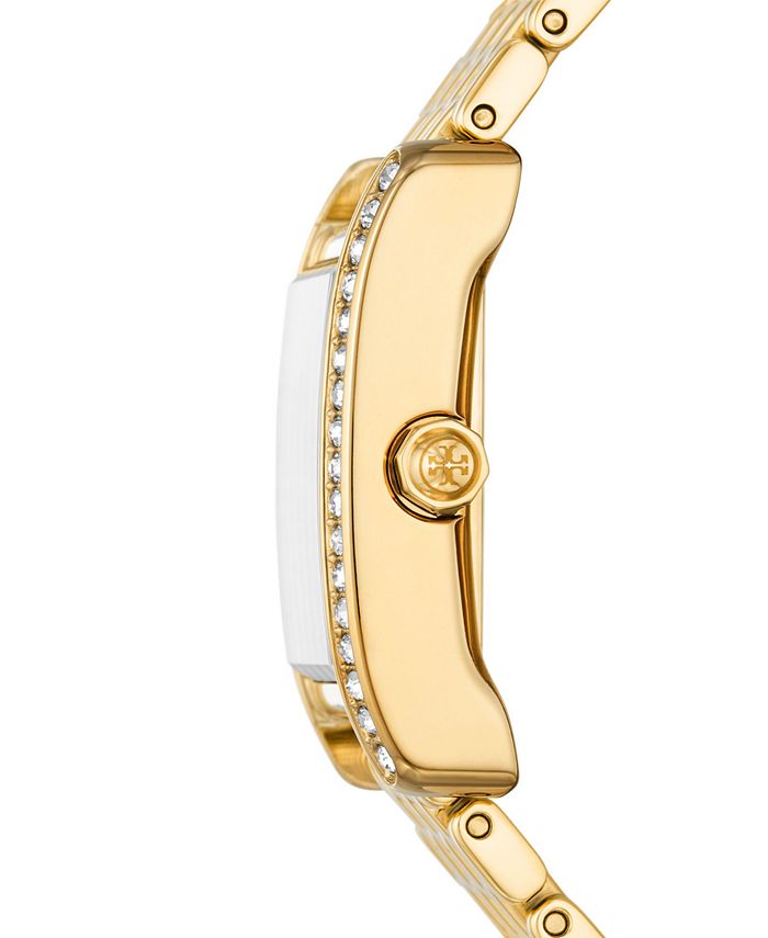Tory Burch Women's The Eleanor Gold-Tone Stainless Steel Bracelet Watch ...