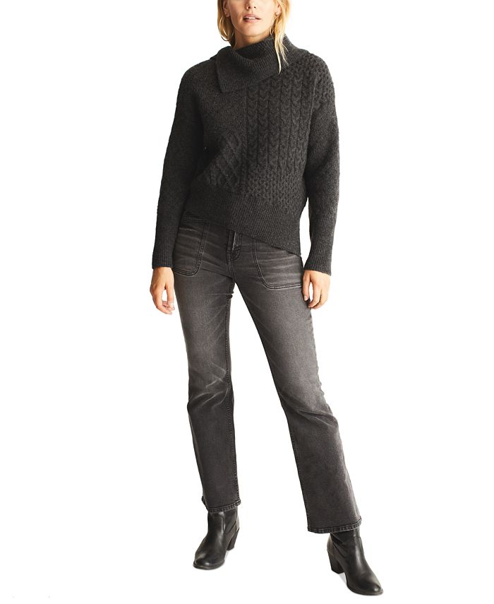 Frye Women's Mix-Stitch Envelope-Collar Sweater - Macy's