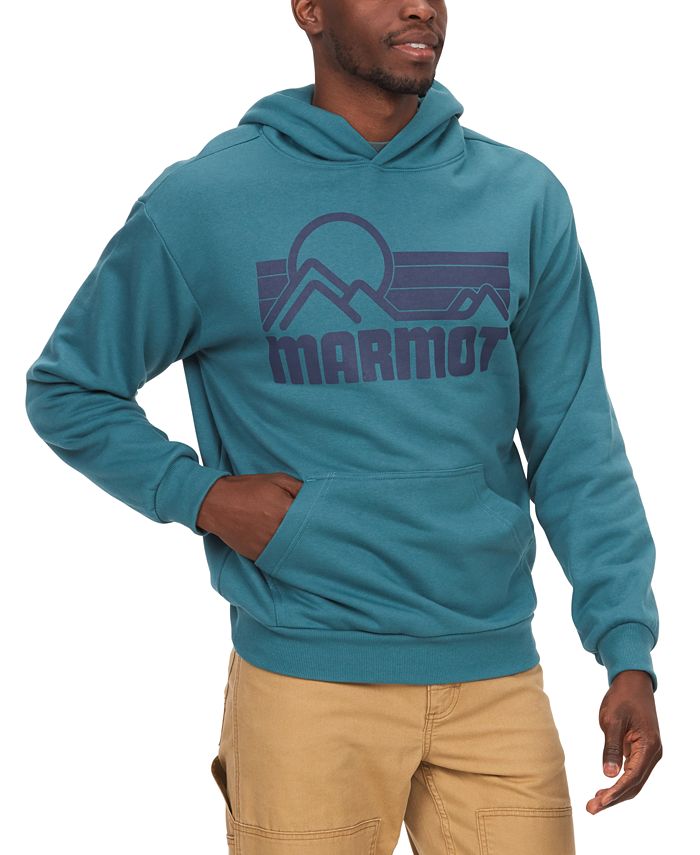 Marmot Men's Coastal Logo-Print Fleece Hoodie - Macy's