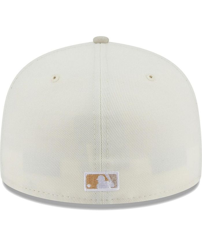 New Era Men's Cream, Stone Atlanta Braves Chrome Anniversary 59FIFTY Fitted Hat - Macy's