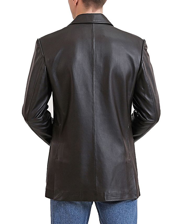 BGSD Men Kai Two-Button Leather Blazer - Macy's
