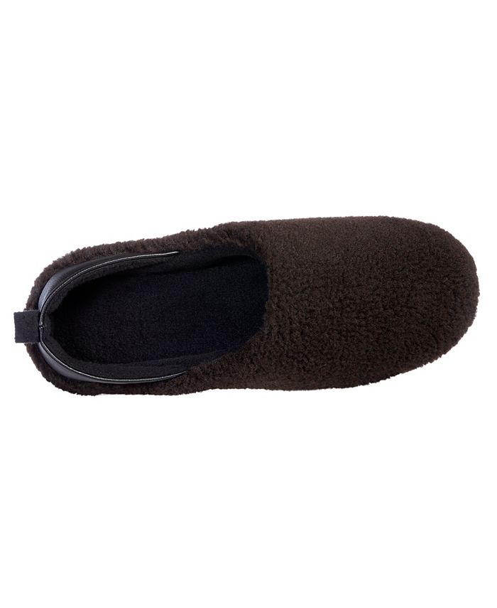 Isotoner Men's Berber Garrett Closed Back Memory Foam Slipper - Macy's