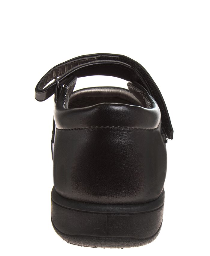French Toast Little Girls School Hook and Loop Closure Shoes - Macy's