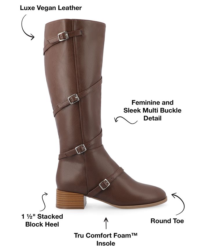 Journee Collection Women's Elettra Regular Calf Boots - Macy's