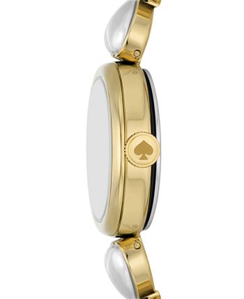 kate spade new york Women's Monroe Three Hand Gold-Tone Stainless Steel ...