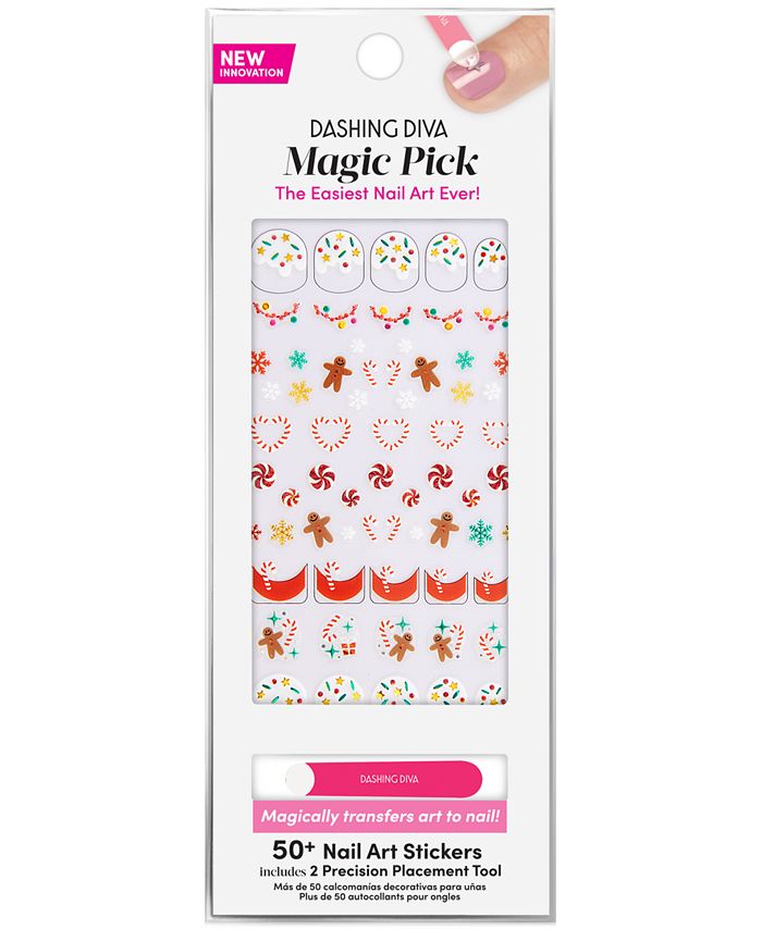 Dashing Diva MAGIC PICK 3D Nail Art Stickers - Sweet Treats - Macy's