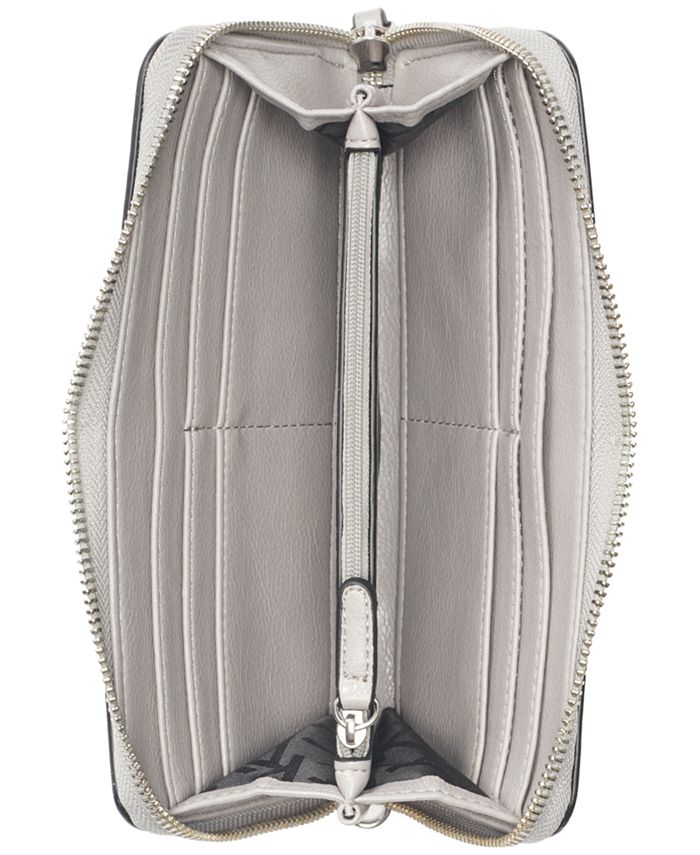 Calvin Klein Moon Embossed Signature Boxed Wallet with Wristlet Strap ...