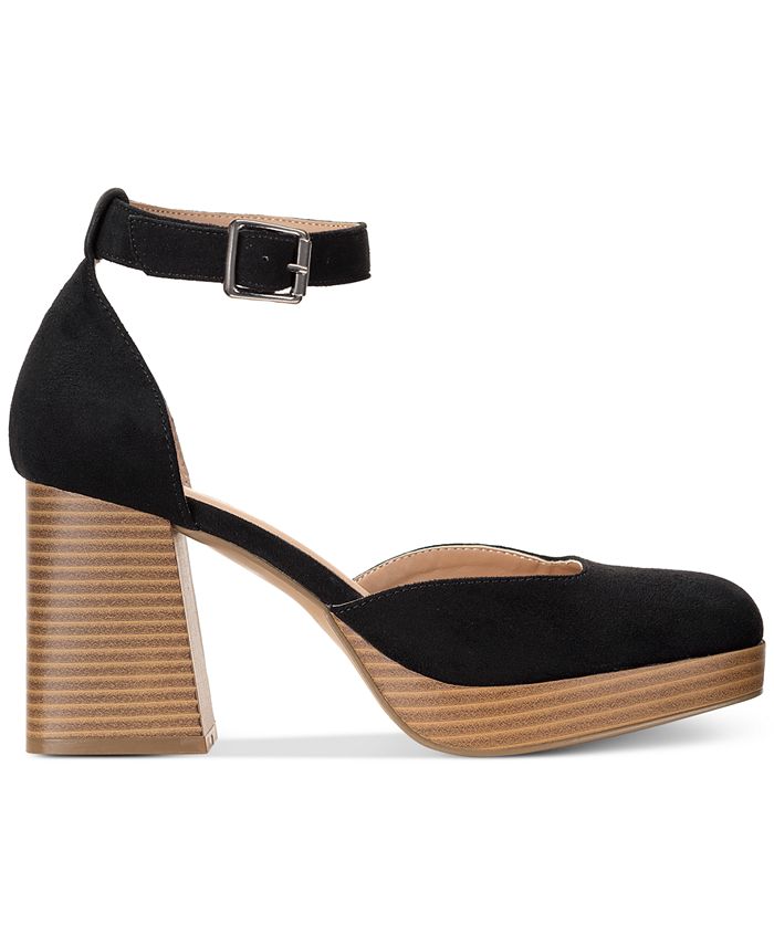 Sun + Stone Women's Leoniee Ankle-Strap Platform Dress Sandals, Created ...