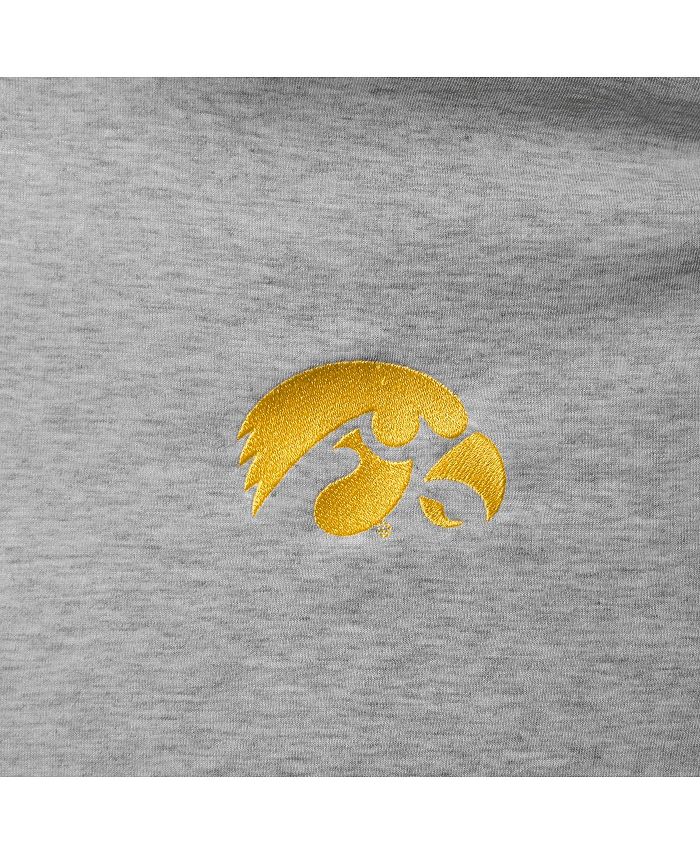 Champion Men's Heathered Gray Iowa Hawkeyes Field Day Team Quarter-Zip ...