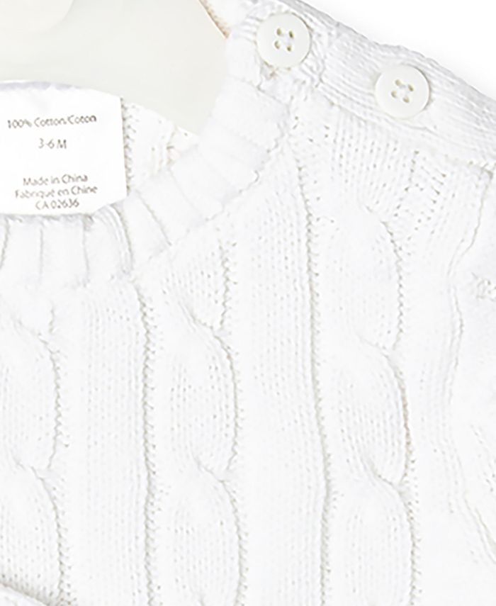 Baby Mode Signature Baby Boys or Baby Girls Long Sleeved Cable Knit ...