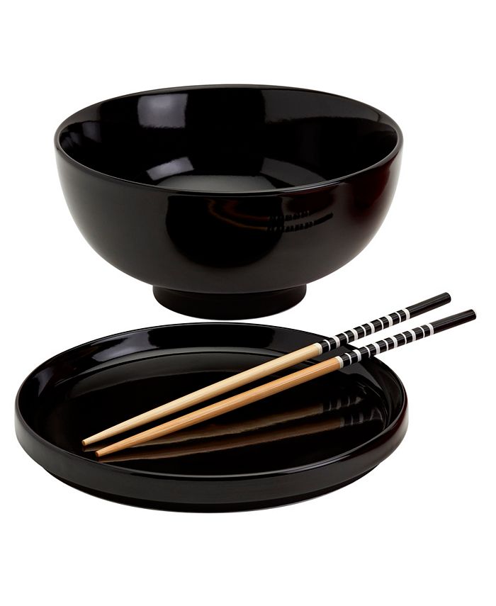 INFUSE Asian Ceramic 8 Piece Ramen Bowl Set - Macy's
