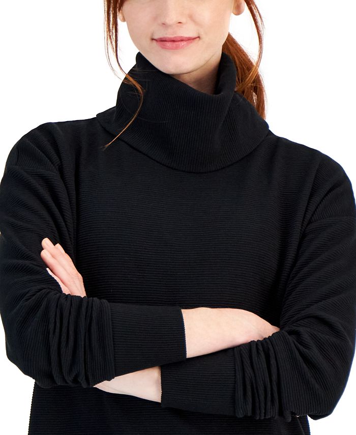 ID Ideology Women's Cowlneck Ottoman Sweater, Created for Macy's - Macy's