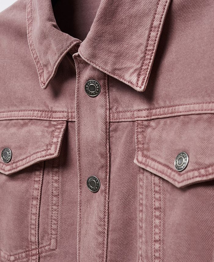 MANGO Women's Drawstring Denim Jacket - Macy's