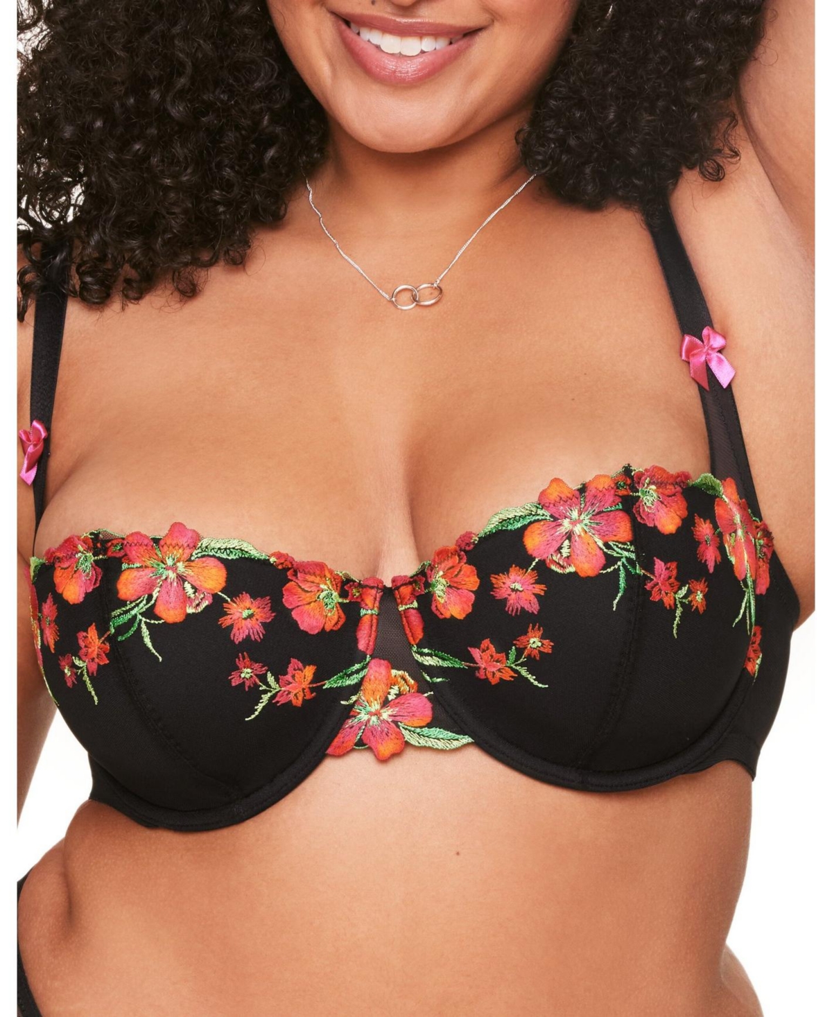 Click here for Adore Me Womens Daphne Contour Balconette Bra - Bl... prices