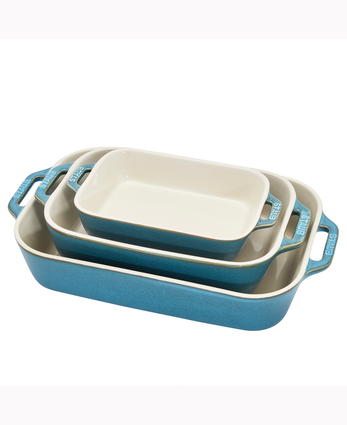 Click here for Staub Ceramic 3-Piece Rectangular Baking Dish Set... prices