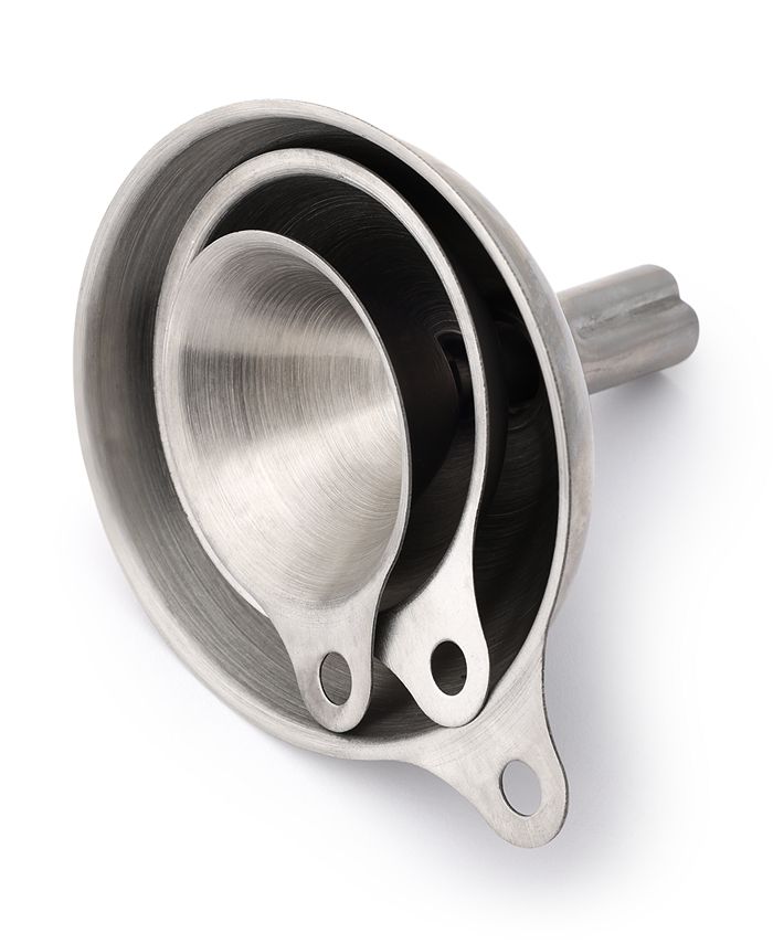 The Cellar 3-Piece Stainless Steel Key Ring Funnel Set - Macy's