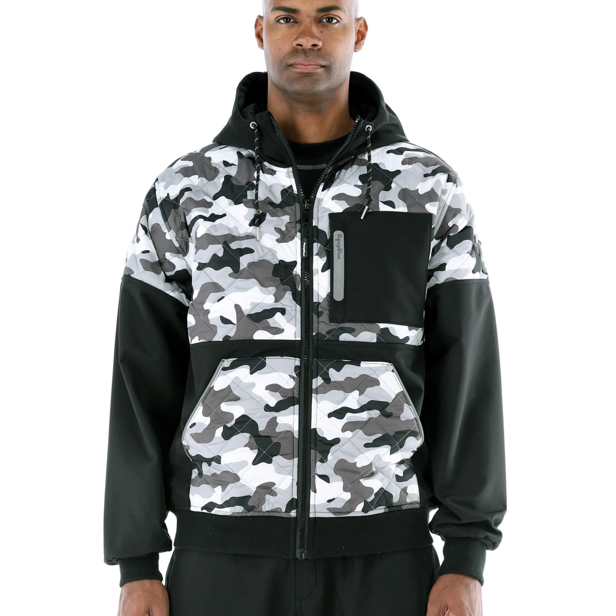 Click here for RefrigiWear Big & Tall Camo Diamond Quilted Hooded... prices