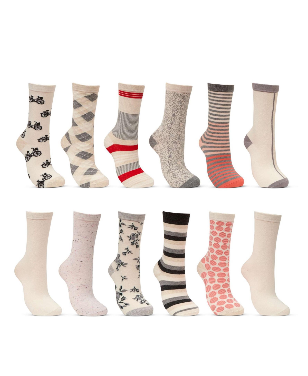 Click here for Womens Dress Crew Socks 12 Pack - High kicks prices