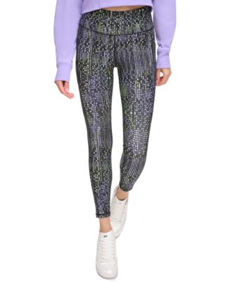 DKNY Sport Women's Printed Standout High-Waist 7/8 Leggings - Macy's