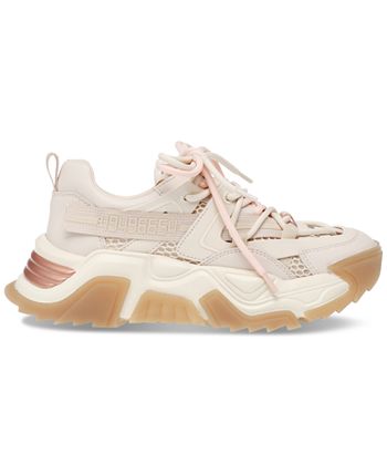 Steve Madden Women's Power Chunky Lace-Up Running Sneakers - Macy's