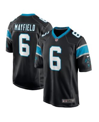 Big Boys Nike Baker Mayfield Black Carolina Panthers Player Game Jersey ...