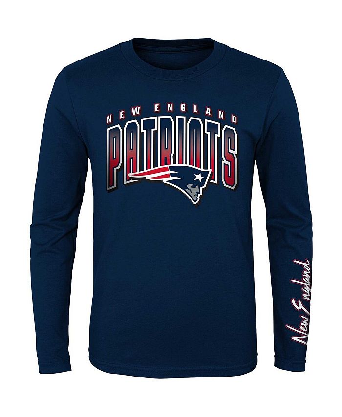 Outerstuff Big Boys Red, Navy New England Patriots Fan Fave T-shirt ...