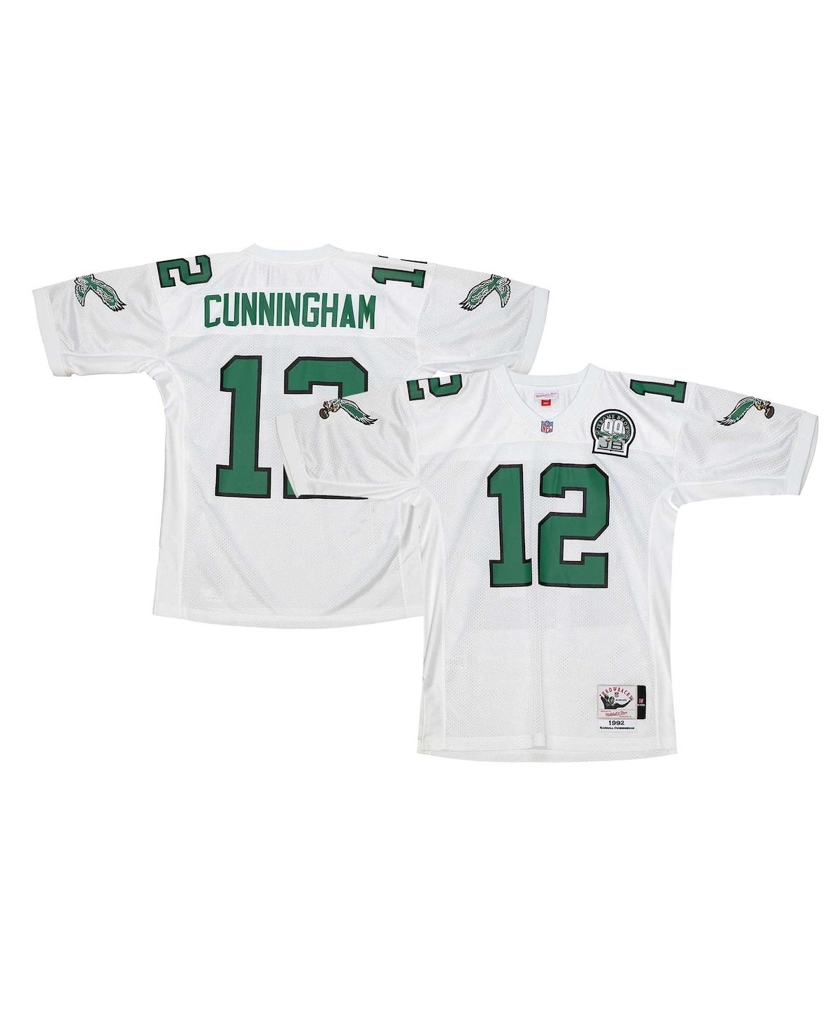 Click here for Mens Mitchell & Ness Randall Cunningham White Phil... prices