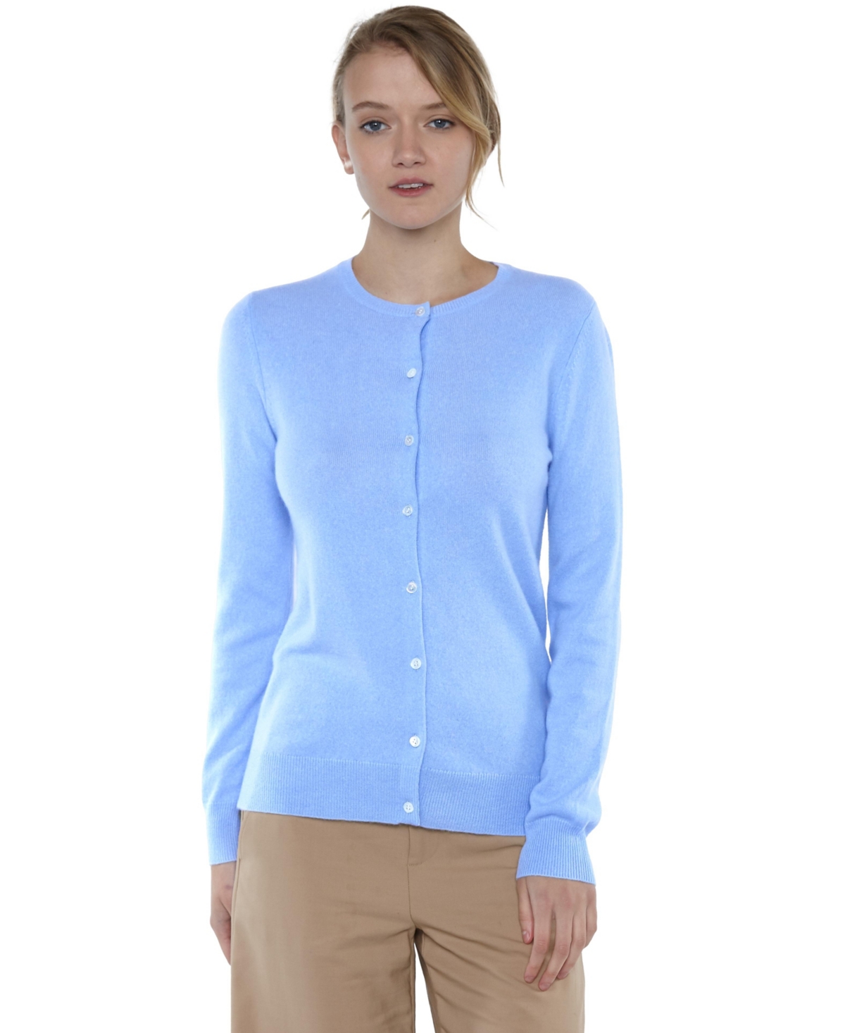 Click here for Jennie Liu Womens 100 Cashmere Button Front Long S... prices