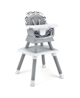 Slickblue Kids 6-in-1 Convertible Baby High Chair with Adjustable ...