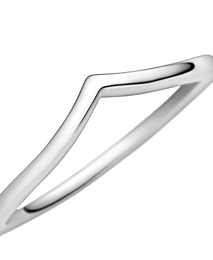 Pandora Sterling Timeless Polished Wishbone Ring - Macy's