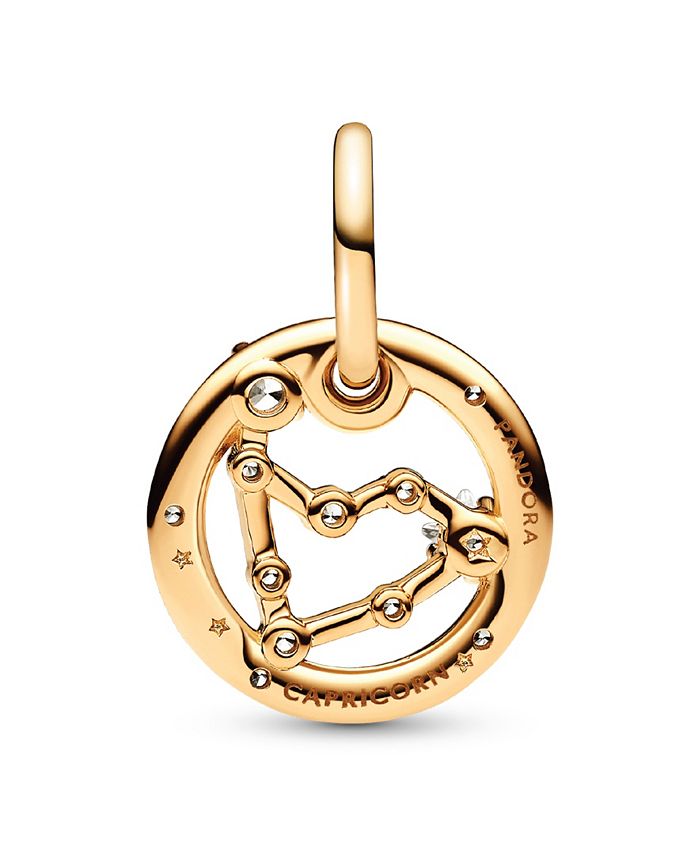 Pandora 14k Gold-Plated Zodiac Dangle Charm - Macy's