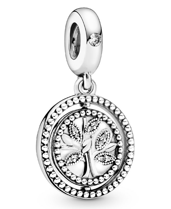Pandora Cubic Zirconia Spinning Family Tree Dangle Charm - Macy's