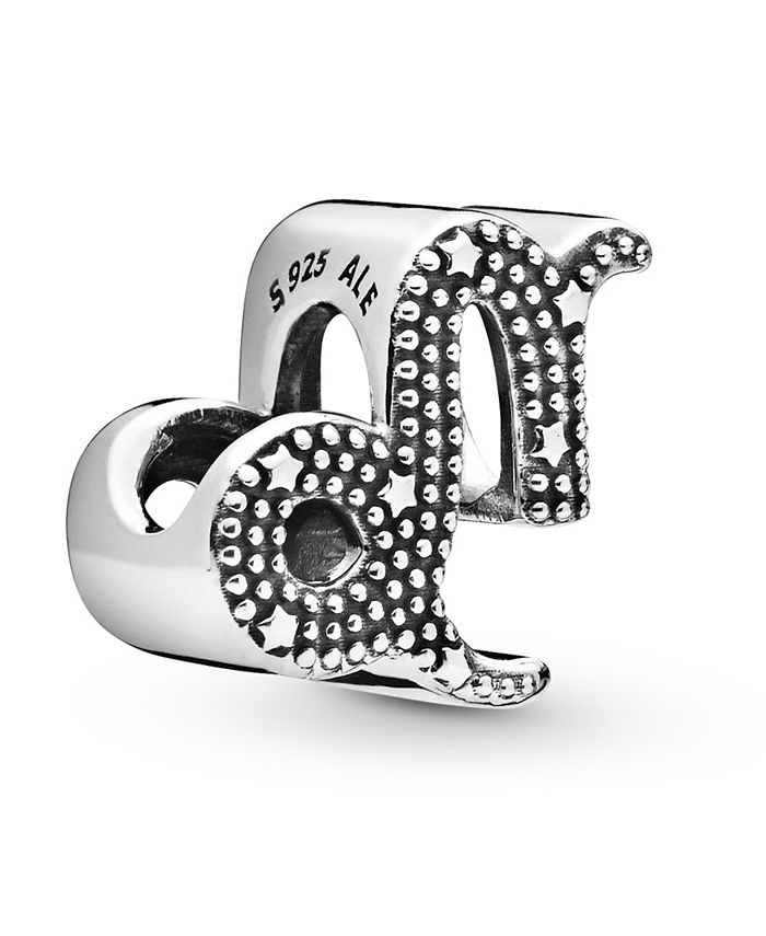 Pandora Sterling silver Zodiac Charm - Macy's