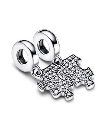 Pandora Cubic Zirconia Sparkling Puzzle Piece Dangle Charm - Macy's