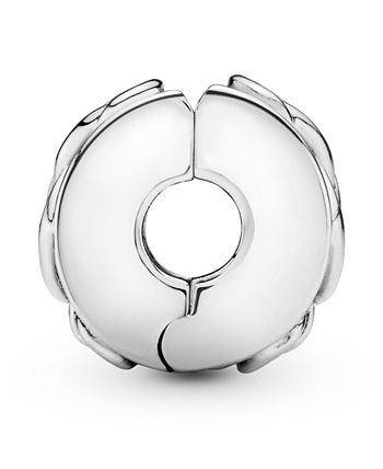 Pandora Sterling Silver Knotted Hearts Clip Charm - Macy's