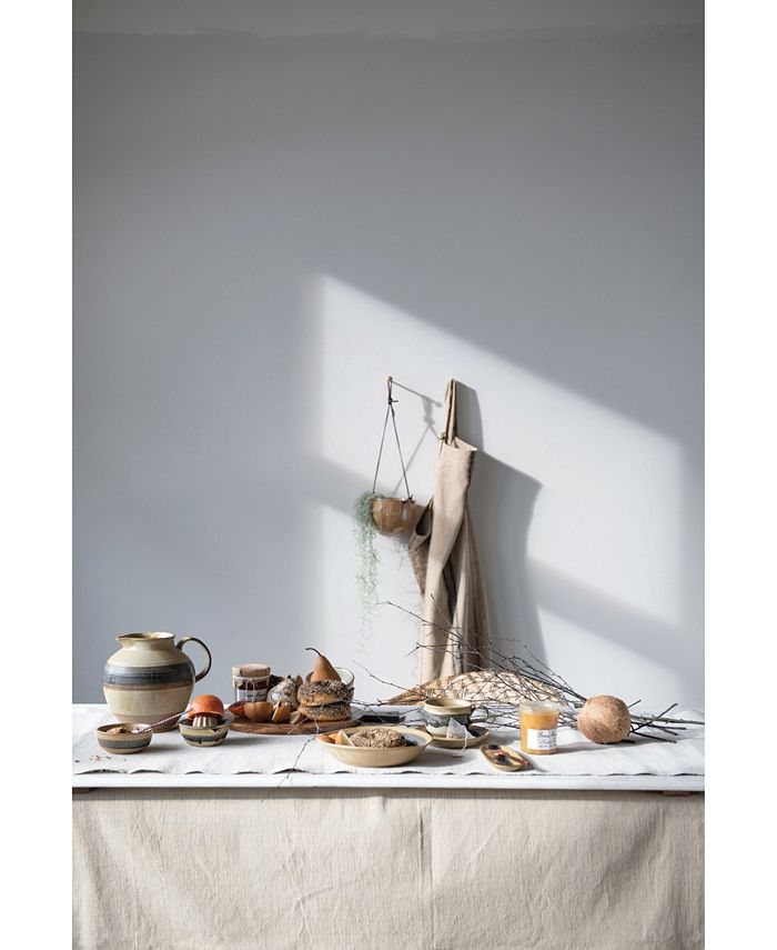 Storied Home Stoneware Hanging Pot with Reactive Glaze, 4 Styles - Macy's