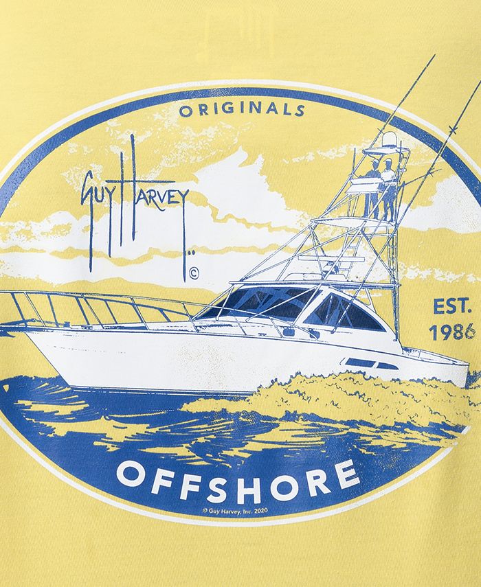 Guy Harvey Men's Offshore Fishing Boat Logo Graphic T-Shirt - Macy's